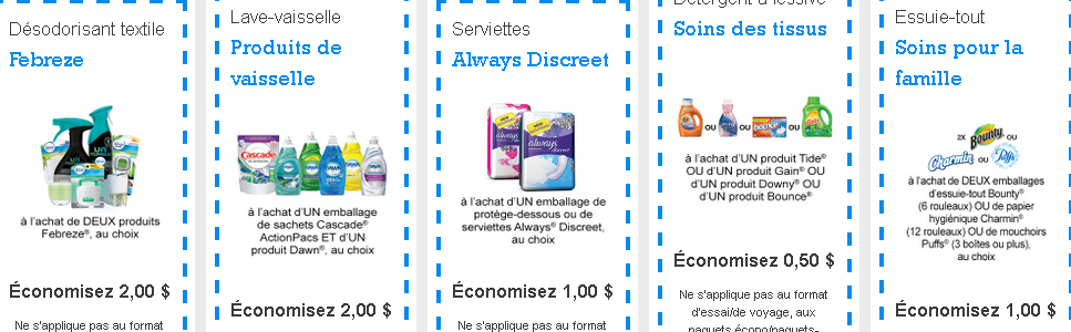 Coupons À Imprimer P&G Sont En Ligne