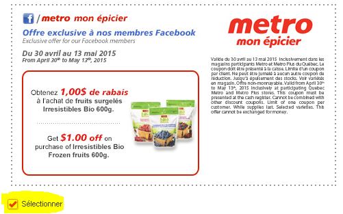 Coupon Rabais À Imprimer Nouveau En Épicerie Metro